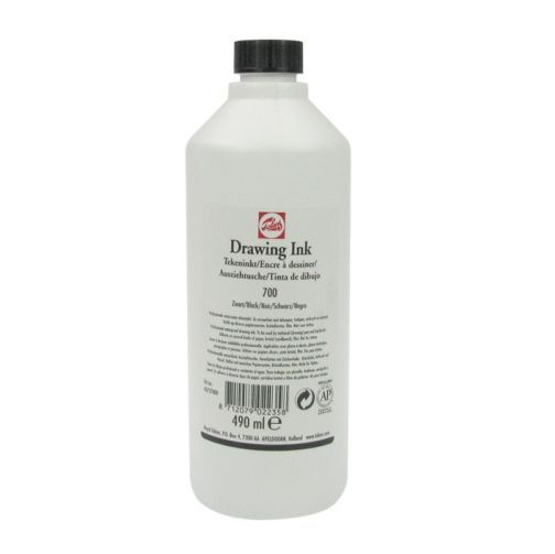 TALENS BLACK DRAWING INK 490ML | Ink Stop